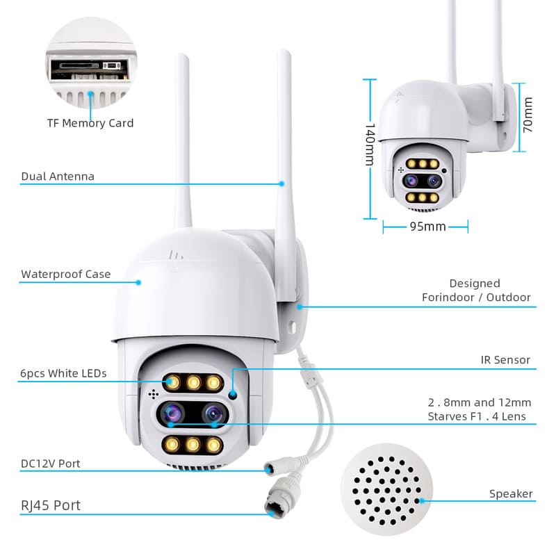 A20 Waterproof Wireless 4K WiFi Camera - A Top Security Camera Manufacturer