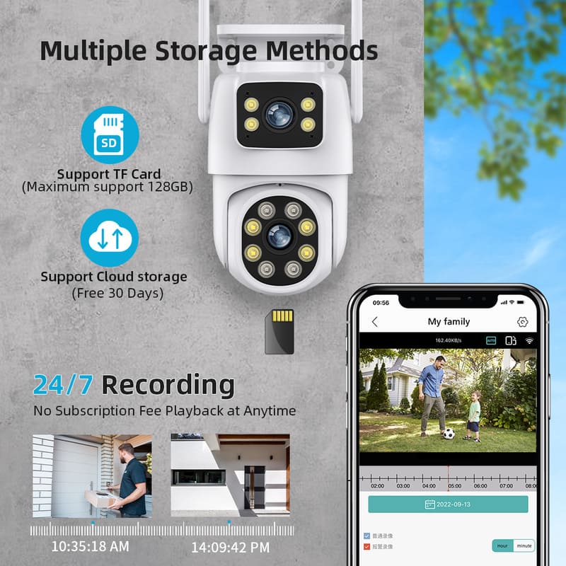 A30 8MP Dual Lens WiFi Camera - A Top Security Camera Manufacturer