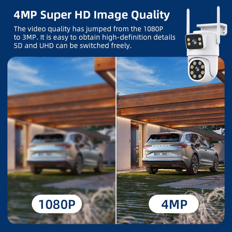 A30 8MP Dual Lens WiFi Camera - A Top Security Camera Manufacturer