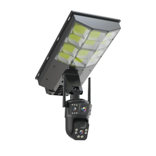 Camera năng lượng mặt trời ống kính kép DQS8 EseeCloud có đèn đường 6MP ...