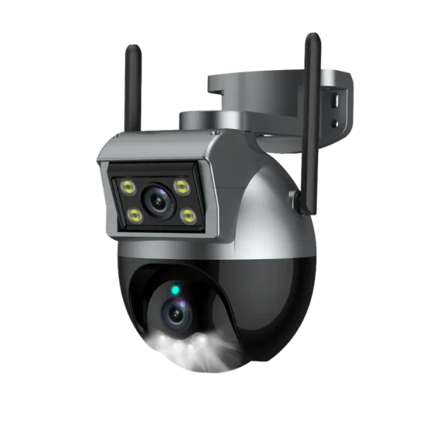 iCam365 Dual Lens Camera 6MP WiFi PTZ Outdoor Security Camera