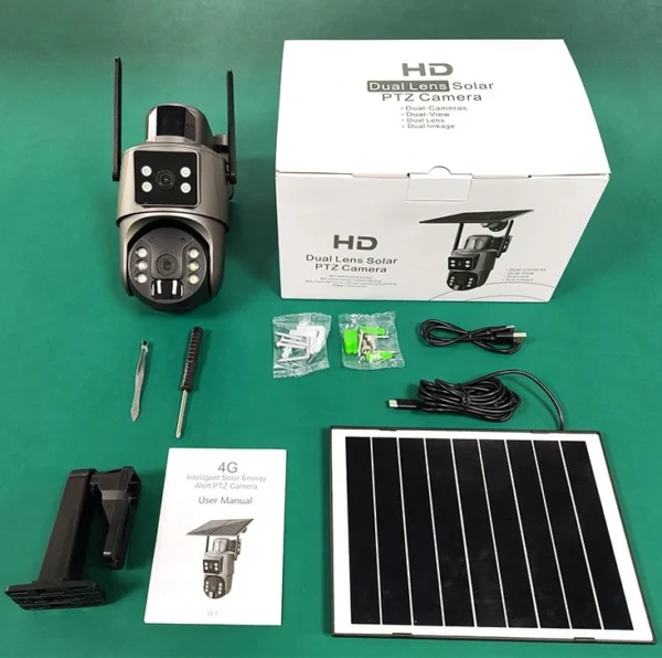 Ubox Outdoor Camera SD400: 4G/Solar Security Cam with AI Human ...